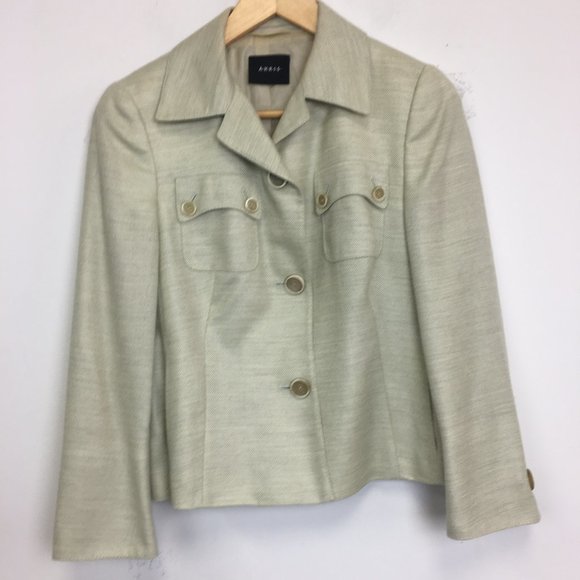 Akris | Jackets & Coats | Akris Light Beige Cashmere Silk 3 Button ...